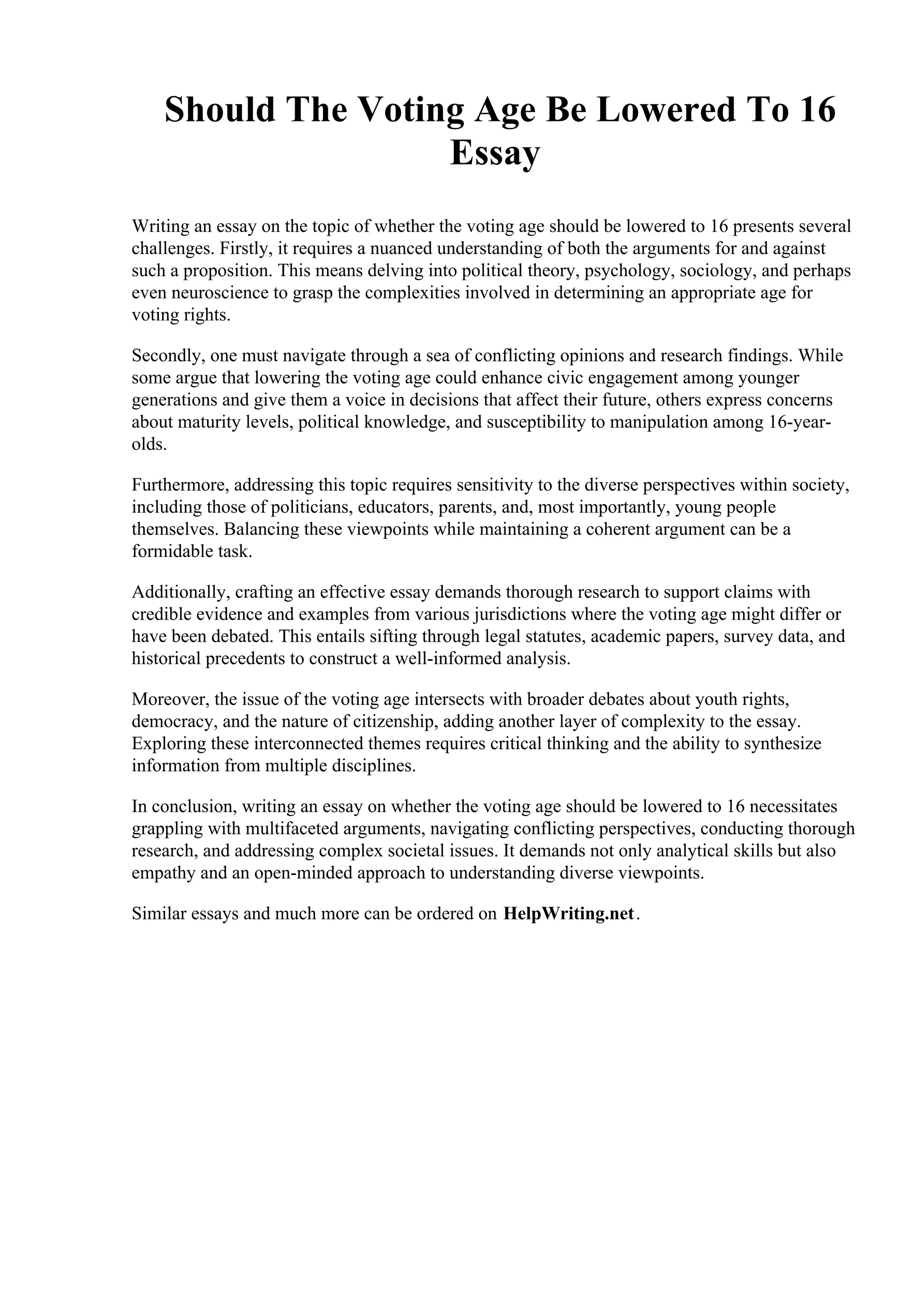 Should The Voting Age Be Lowered To 16 Essay.pdf