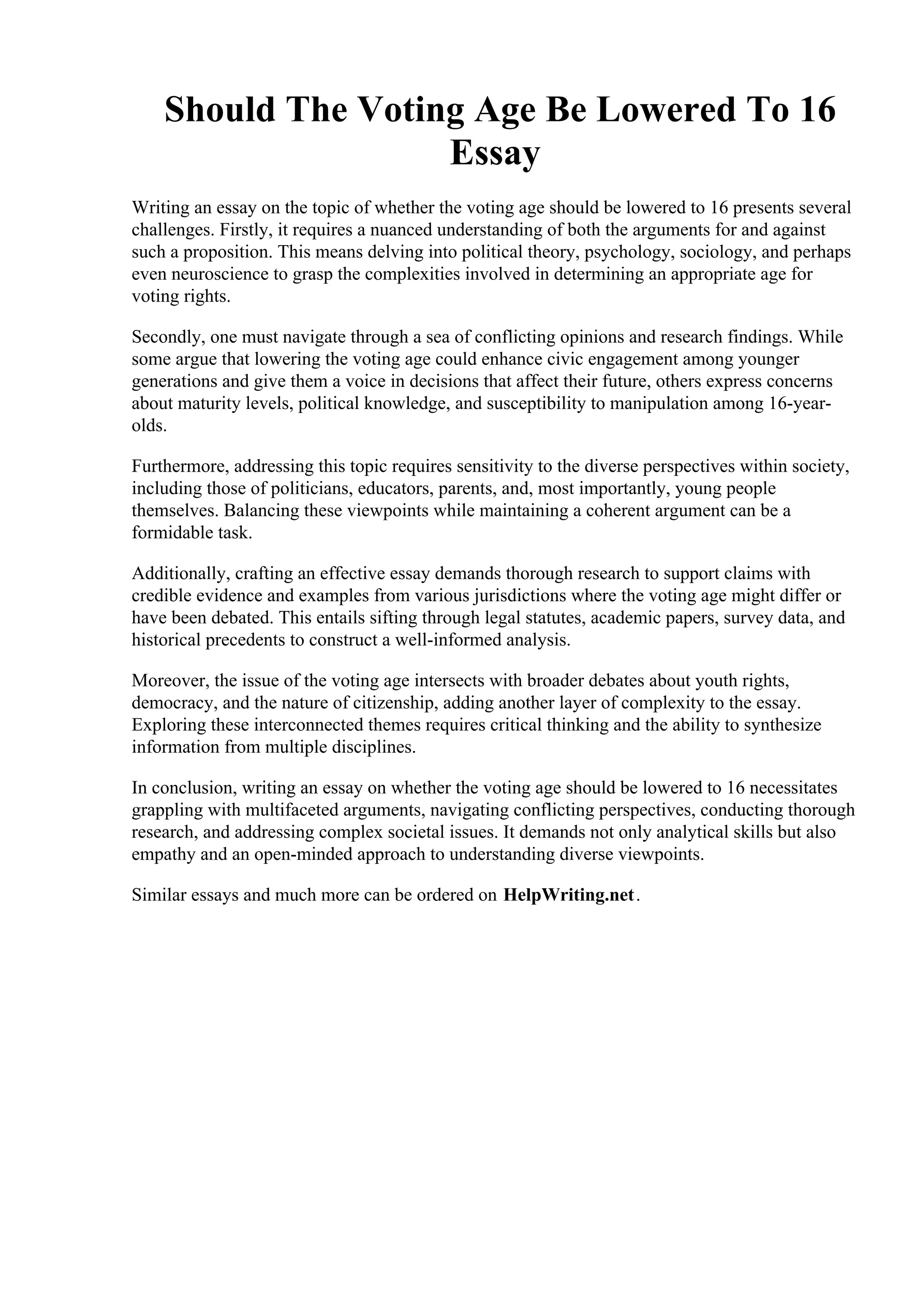 Should The Voting Age Be Lowered To 16 Essay.pdf