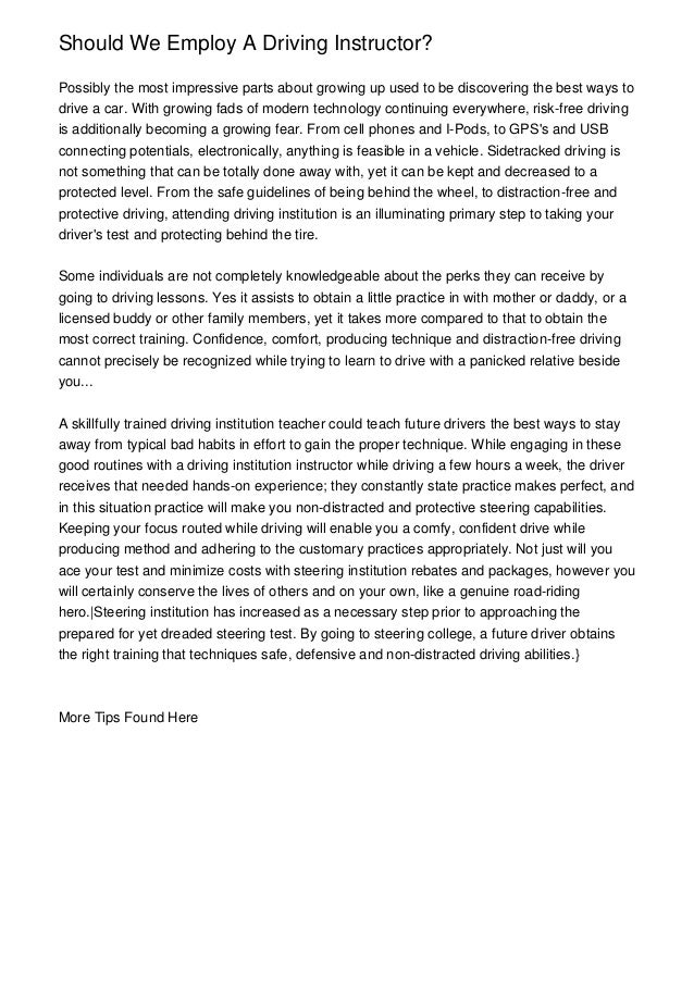 Should We Employ A Driving Instructor should-we-employ-a-driving-instructor