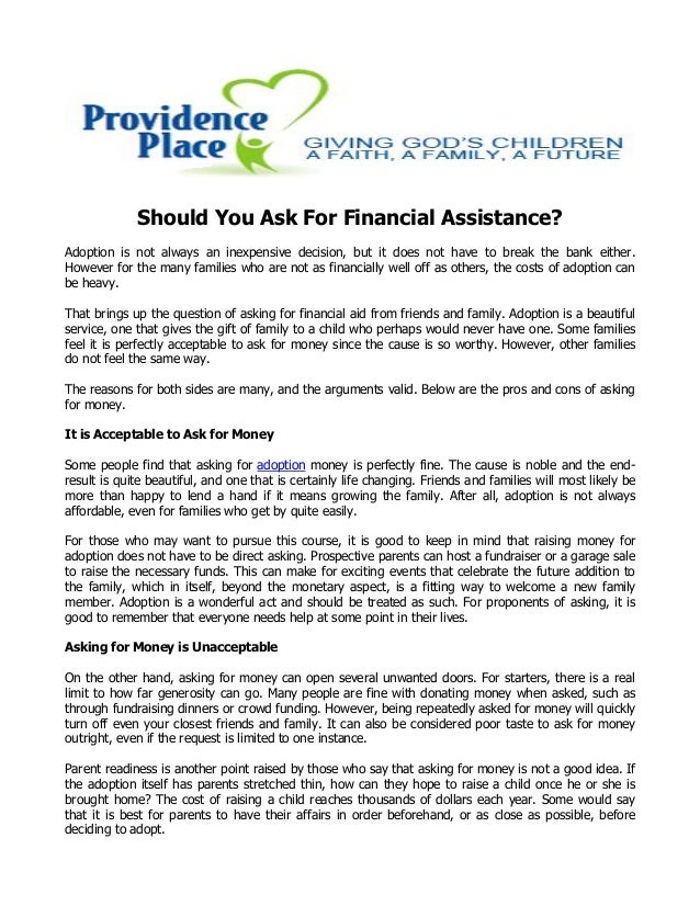 Should You Ask For Financial Assistance should-you-ask-for-financial-assistance