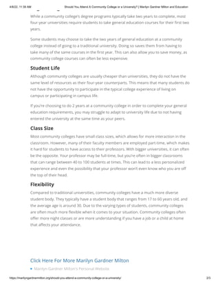 Should You Attend A Community College or a University | PDF