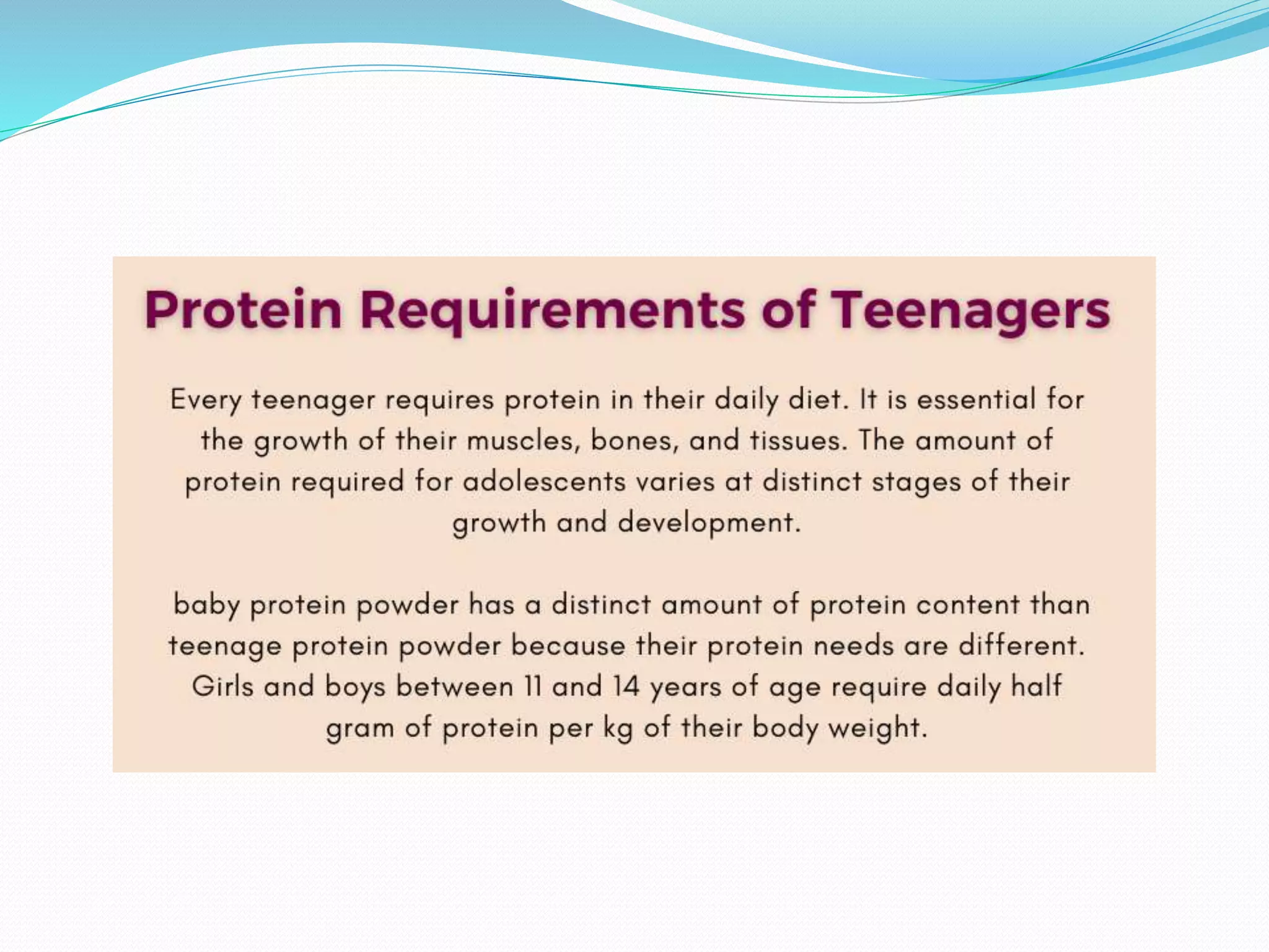 Should You Consider Protein Powder for Teenagers - Protinex | PPT