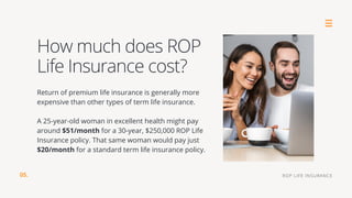 Should you go for Return of Premium life insurance? | PPT