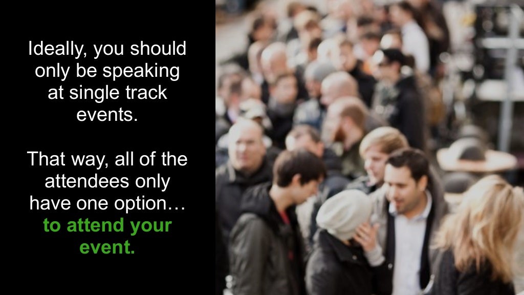 "Should you speak at conferences?" Visual Summary