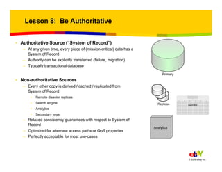 eBay’s Challenges and Lessons | PDF | Databases | Computer Software and ...