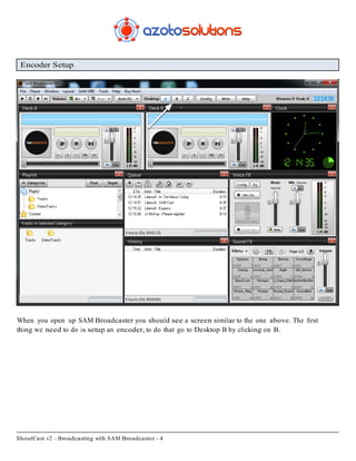 ShoutCast v2 broadcasting with sam broadcaster | PDF