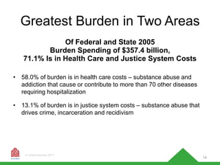 Shoveling Up II: The Impact of Substance Abuse on Federal, State and ...