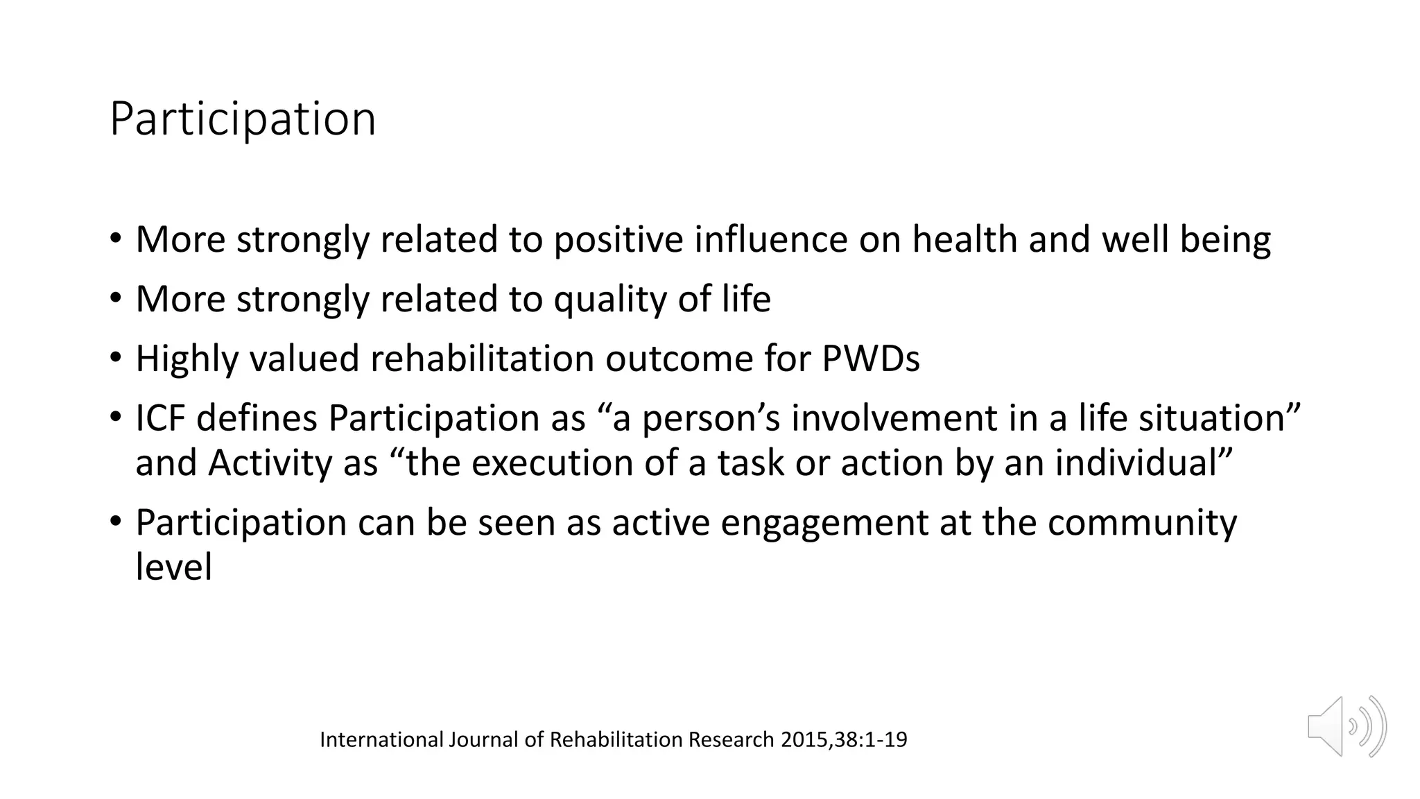 community inclusion of people with disabilities | PPSX