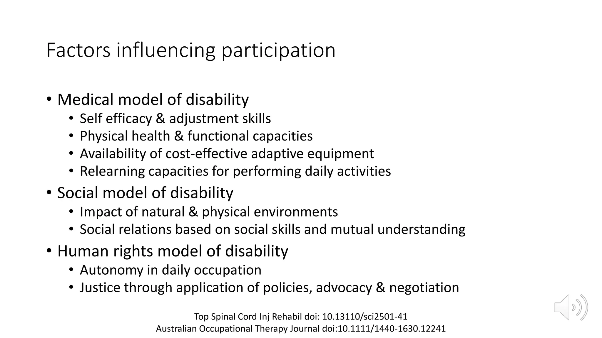 community inclusion of people with disabilities | PPSX