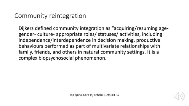 community inclusion of people with disabilities | PPSX | Physical ...