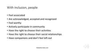 community inclusion of people with disabilities | PPSX