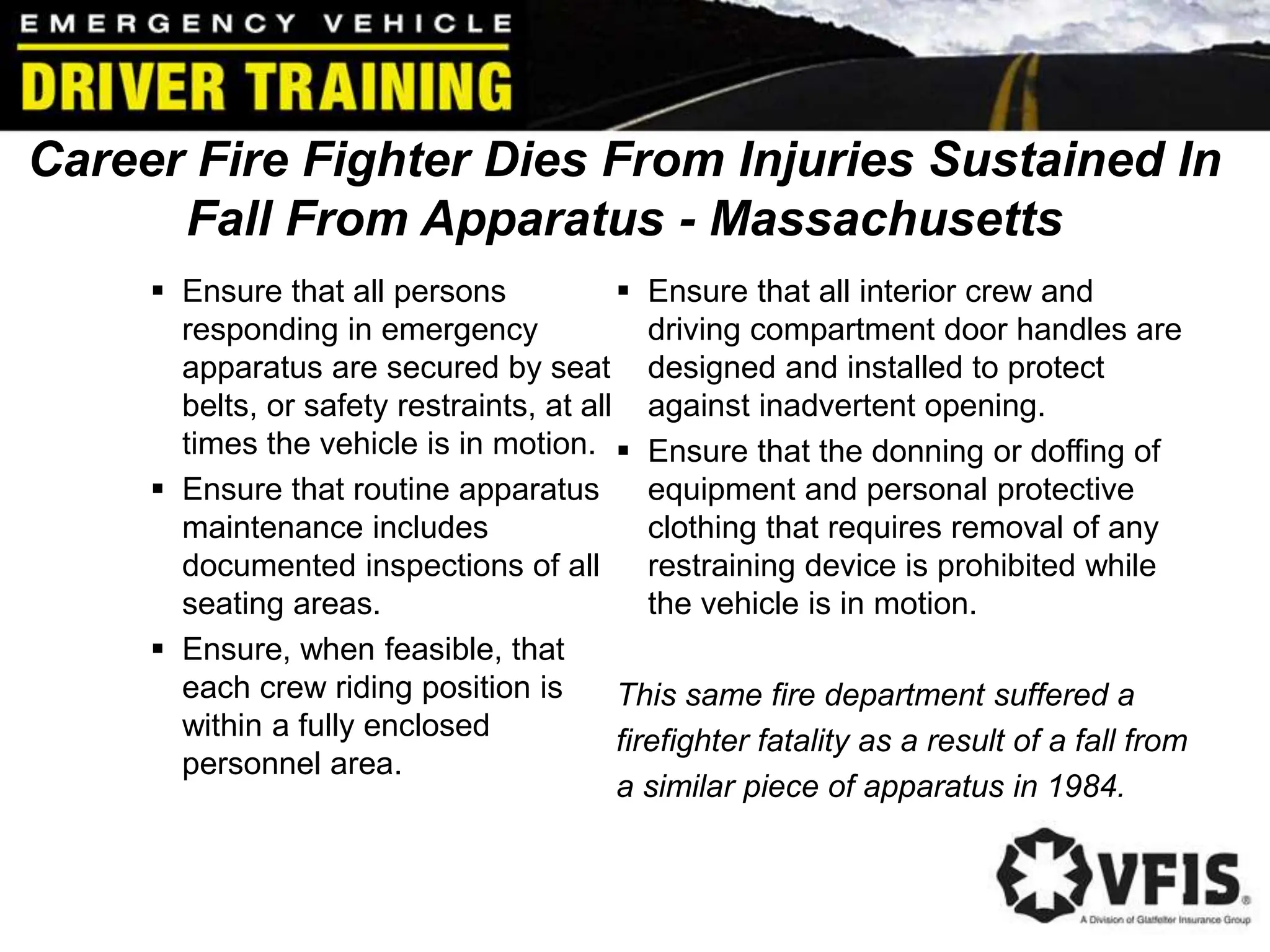 EMERGENCY VEHICLE OPERATIONS FOR AMBULANCE PROFESSIONALS | PPT