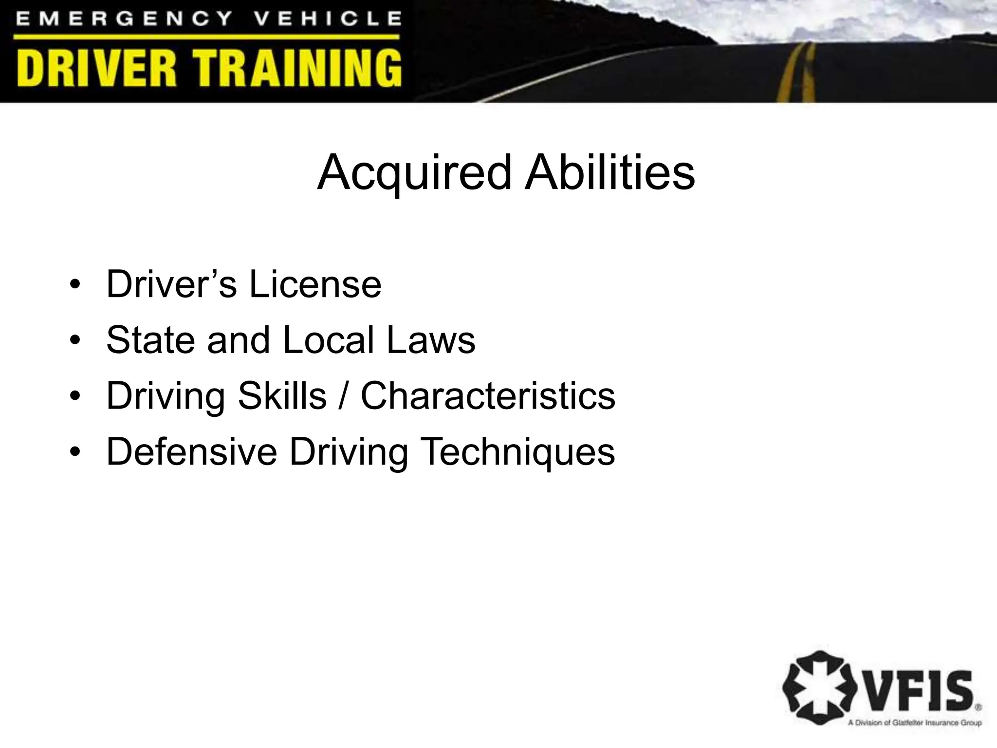 EMERGENCY VEHICLE OPERATIONS FOR AMBULANCE PROFESSIONALS | PPT