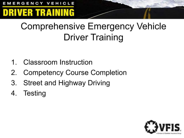EMERGENCY VEHICLE OPERATIONS FOR AMBULANCE PROFESSIONALS | PPT | First ...