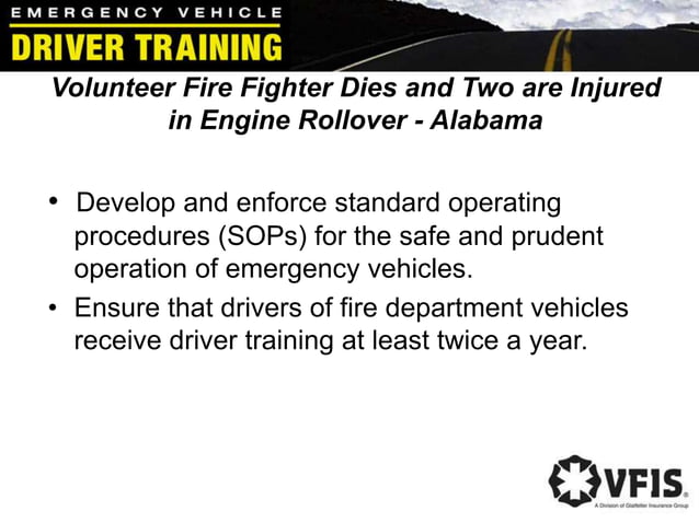 EMERGENCY VEHICLE OPERATIONS FOR AMBULANCE PROFESSIONALS | PPT | First ...