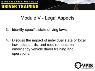 EMERGENCY VEHICLE OPERATIONS FOR AMBULANCE PROFESSIONALS | PPT