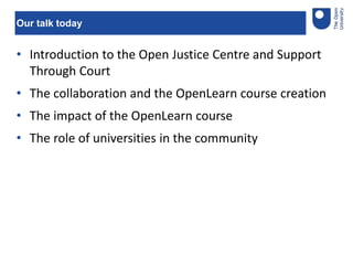 Impact of the OpenLearn Create course ‘Support Through Court: Domestic Abuse’ | PPT
