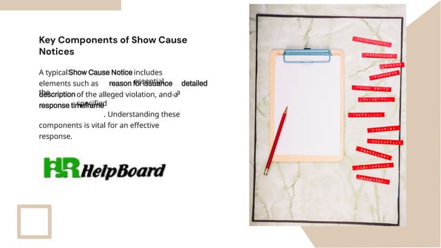 show-cause-notice-sample , Show Cause Notice Format | PPTX
