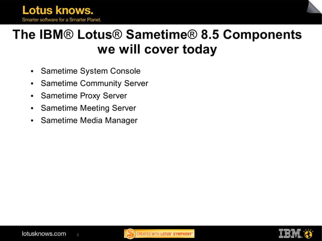 Installation and Setup of Lotus Sametime 8.5 ”From Zero to Hero” in ...