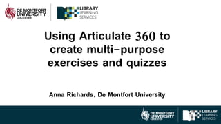 ARLG 2019: A Richards Show and tell | PPT