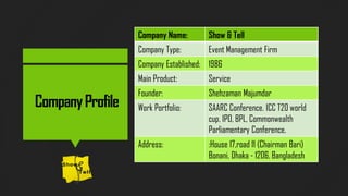 Show and tell company analysis from HR perspective | PDF
