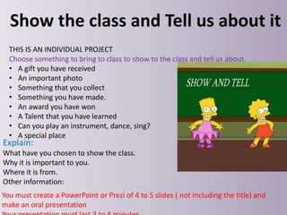 Show and tell | PPTX