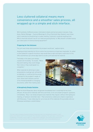 How Orica Cleaned Up with Showcase. | PDF | Desktop Publishing ...