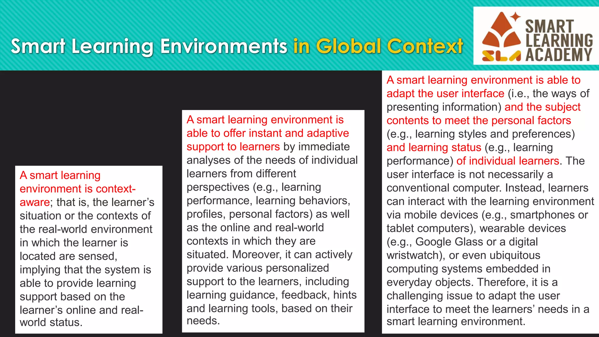 Show case global smart learning environment | PPT