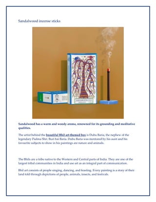 Showcasing Artistry Through Bambooless Incense Sticks | PDF