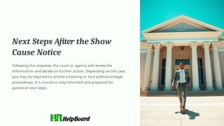 Show Cause Letter, How to Write a Show Cause Notice | PPTX