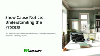 Show Cause Notice, Order to Show Cause Hearing | PPT
