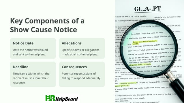 Show Cause Notice Format, Show Cause Letter | PPT