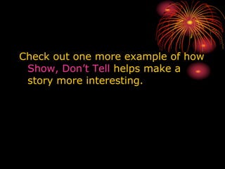 Show, Don't Tell.ppt