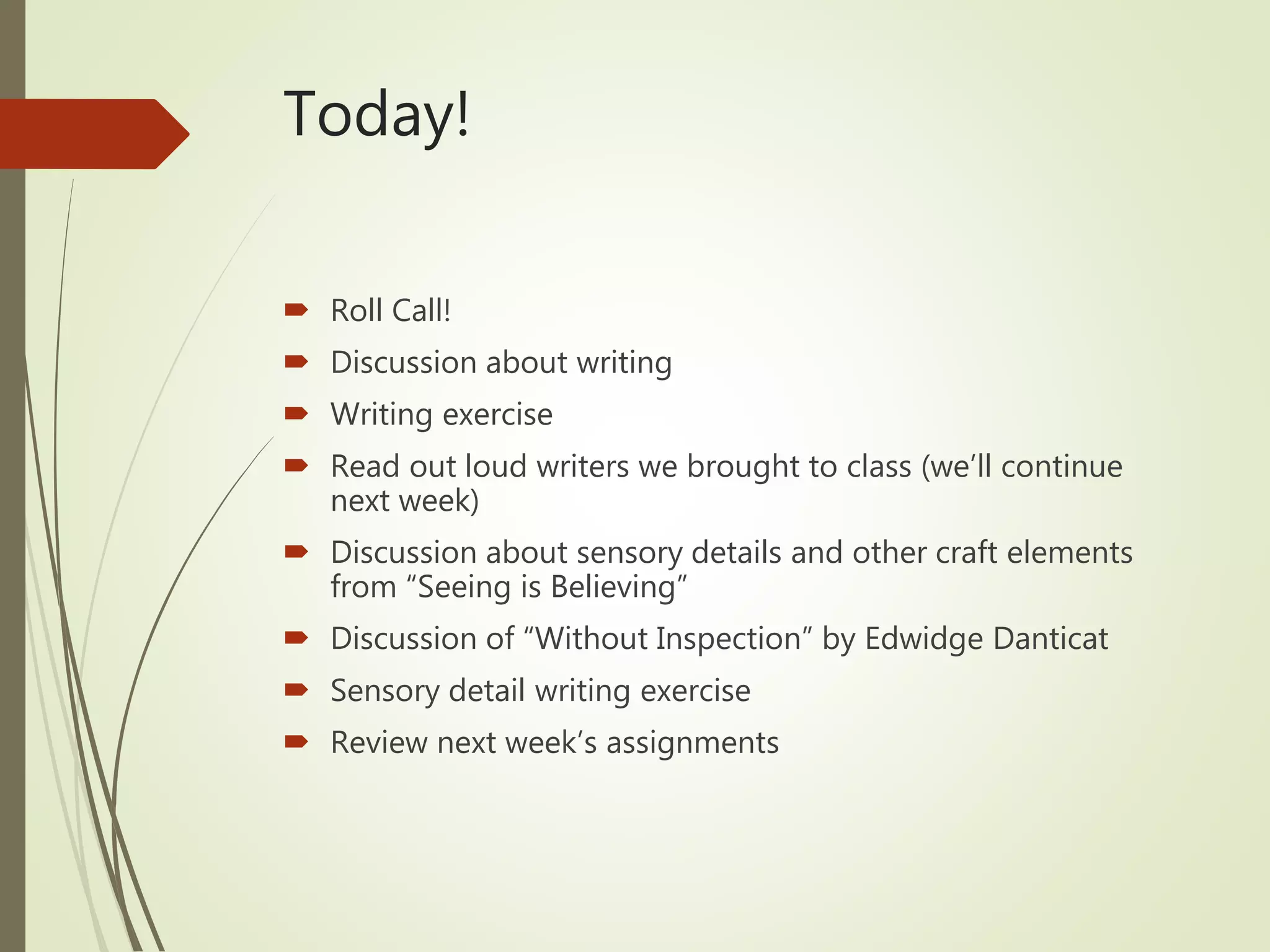 Writing Habits & Sensory Detail | PPTX