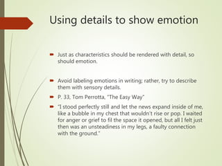 Writing Habits & Sensory Detail | PPTX