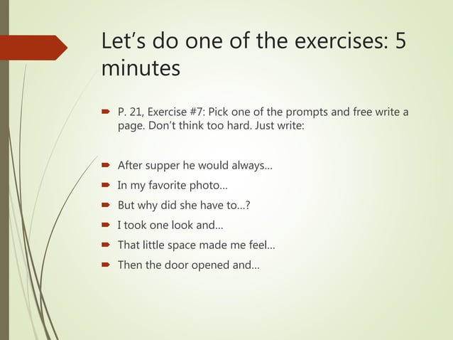 Writing Habits & Sensory Detail | PPT Writing Habits & Sensory Detail | PPT