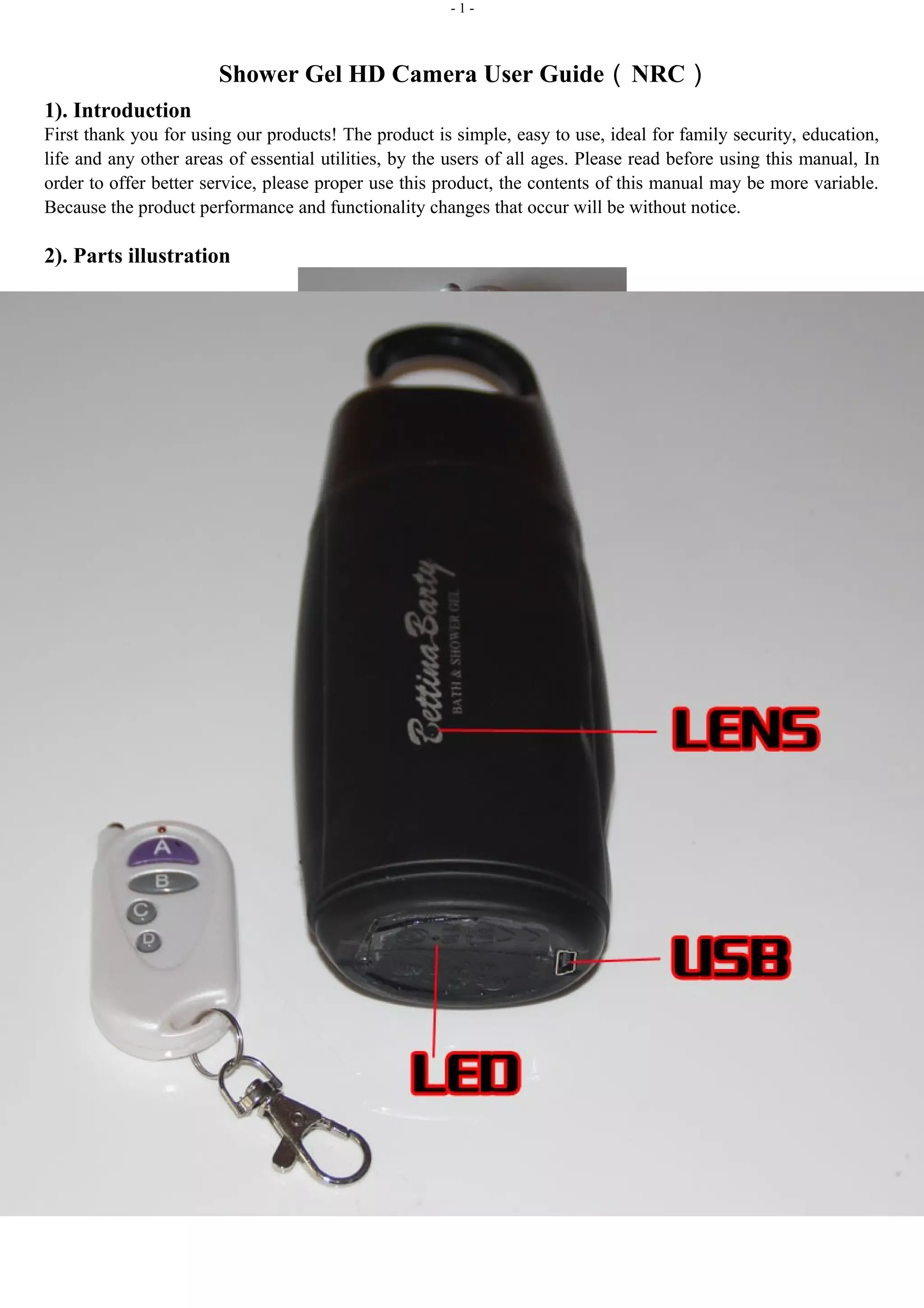 shampoo Bathroom Shower gel hd camera user guide | DOC | Cameras and ...