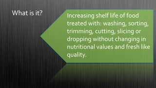 Minimal food processing | PPSX