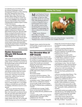 National Show Hunter Hall of Fame Inducts New Horses and Horsemen | PDF