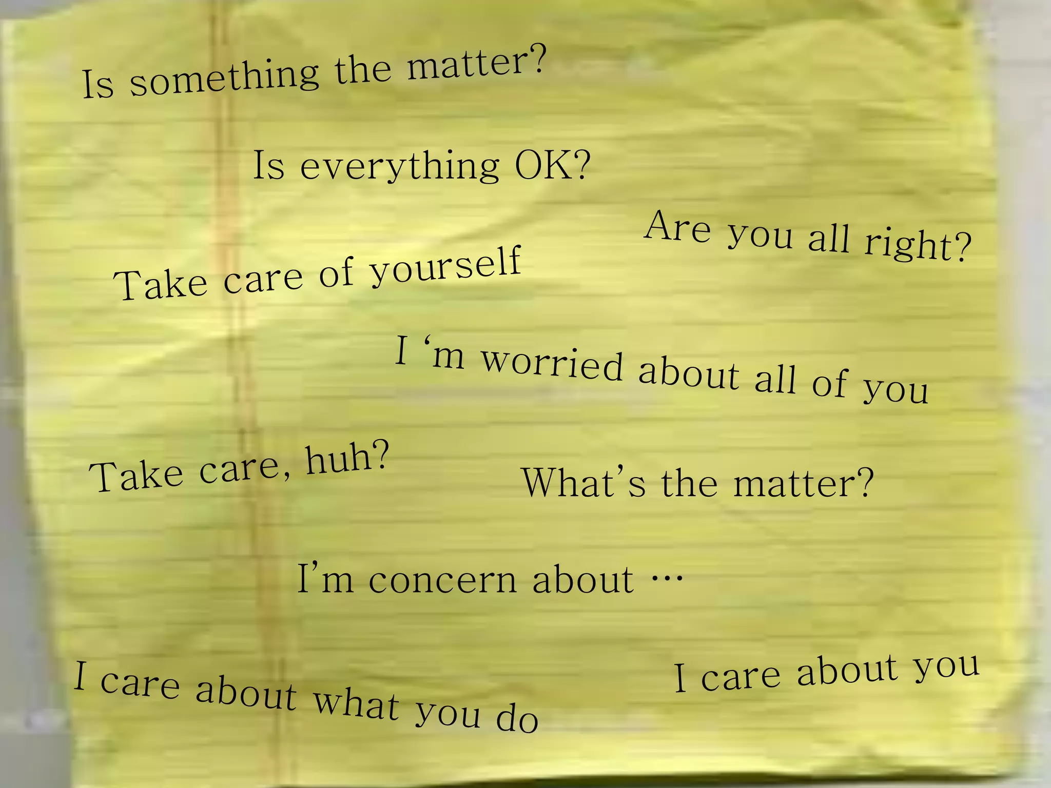 Showing care | PPTX