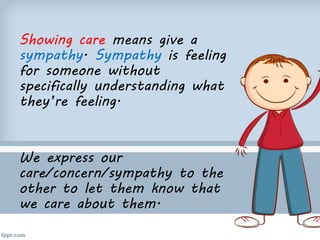 Showing care | PPTX