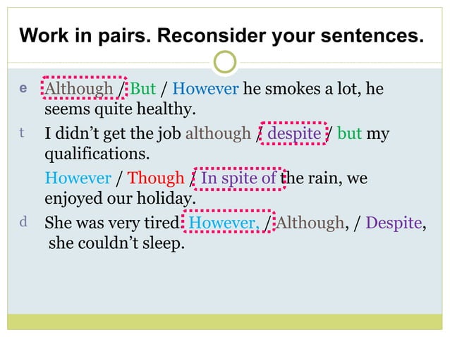 Expressing Contrast Presentation | PPT