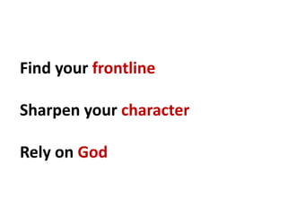 Showing godly character | PPTX