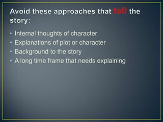 Showing the story | PPTX