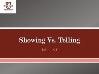 Showing vs. Telling | PDF