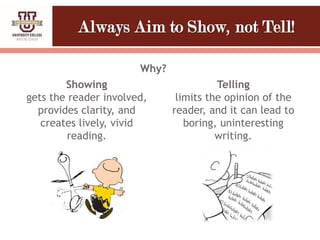 Showing vs. Telling | PDF