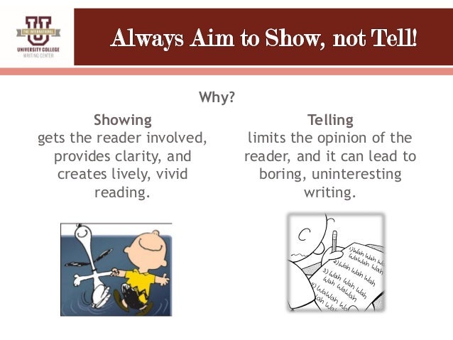 Showing vs. Telling