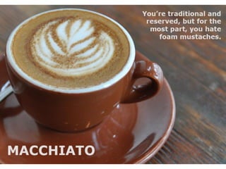 Show me your coffee and I will tell you who you are | PPT