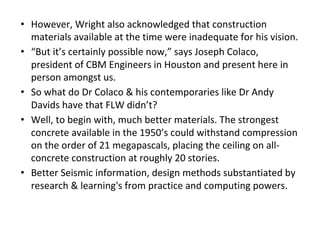 Show reviewing the standards issues n requirements for tall buildings ...