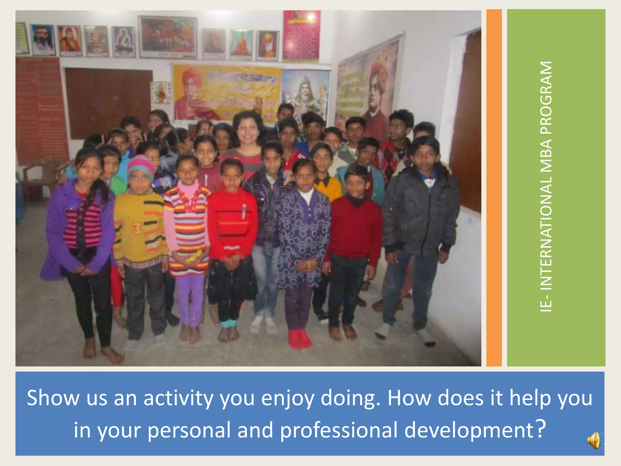 IE Essay: Show us an activity that you enjoy doing. How does it help in ...